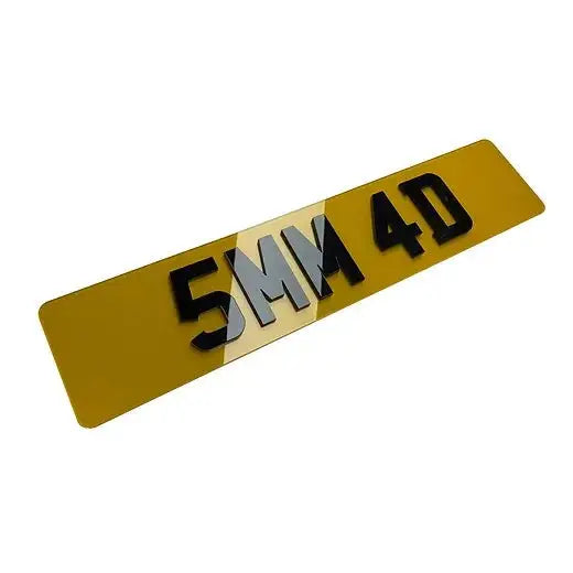 4D 3MM/5MM Vehicle license Plate pair – GT Motor Part